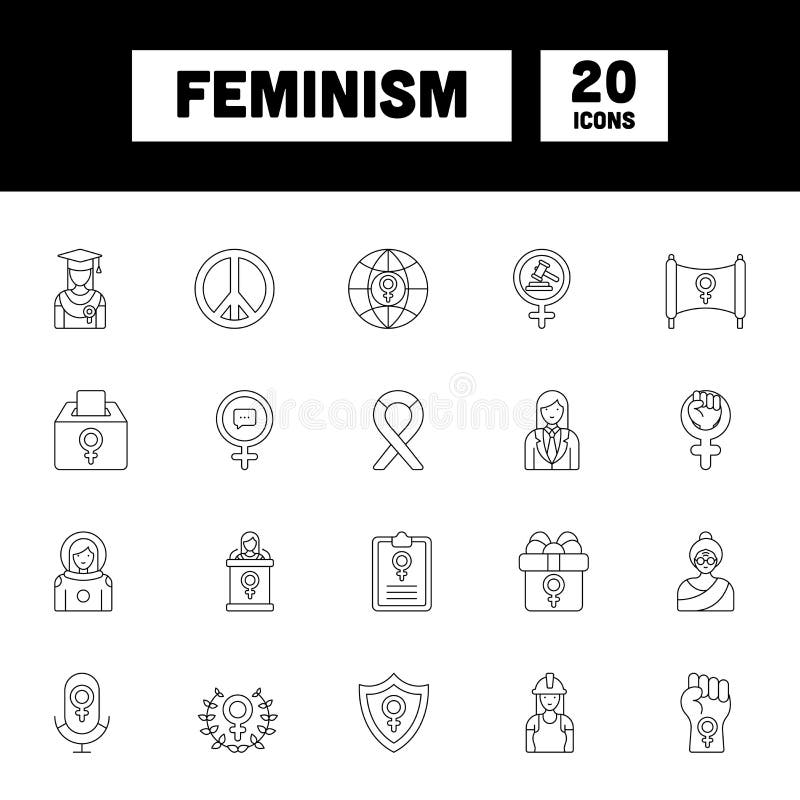 Feminism Line Art Stock Illustrations – 3,125 Feminism Line Art Stock ...