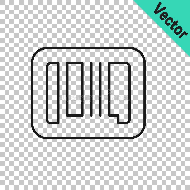 Black Barcode Icon Isolated on Transparent Background. Vector Stock ... Black Barcode Icon Isolated on Transparent Background. Vector Stock ...