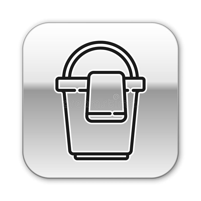 Bucket Rag Outline Stock Illustrations – 661 Bucket Rag Outline Stock ...