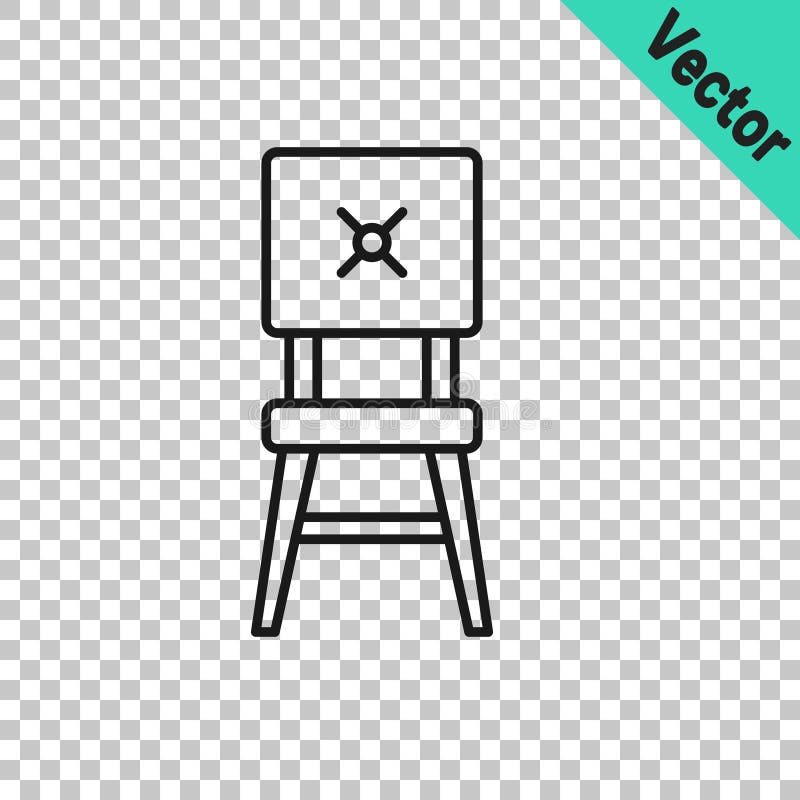 Line Art of Chair Icon Line Minimalist Design Template, Vector Symbol ...