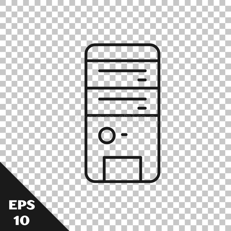 Pc Laptop Computer Icon Transparent Background Stock Illustrations ...