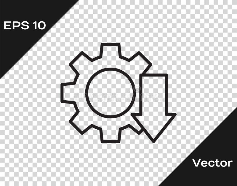 Black Cost Reduction Icon Isolated on Transparent Background. Vector ...