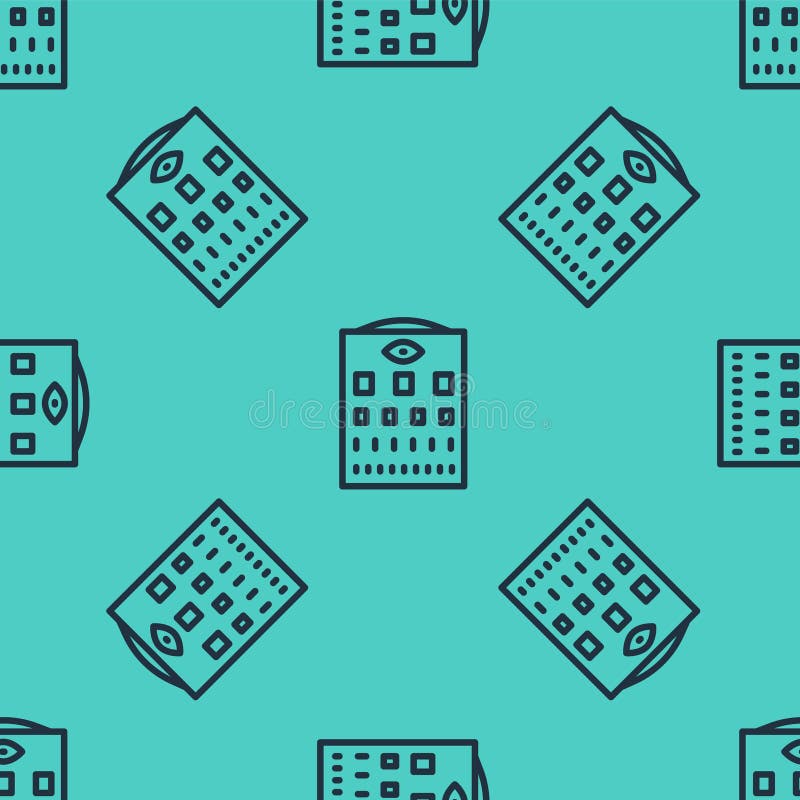Green Snellen Eye Chart Used for Vision Testing Stock Illustration ...