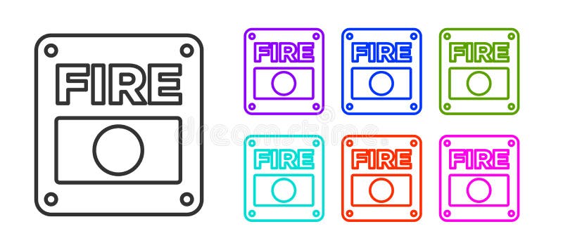 Fire Pull Icon Stock Illustrations – 525 Fire Pull Icon Stock ...