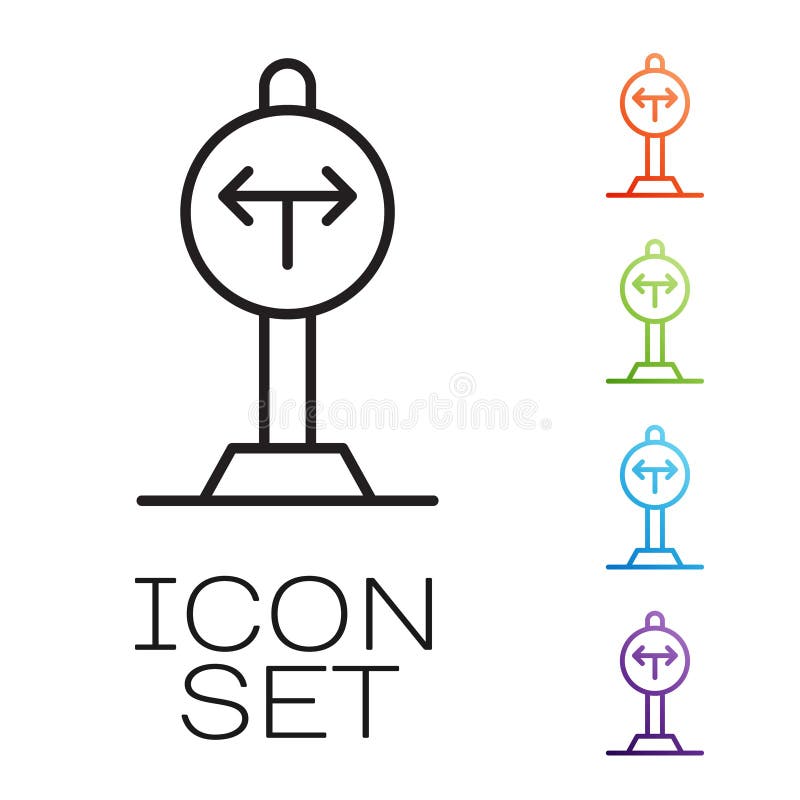 Fork Road Icon Outline Stock Illustrations – 1,070 Fork Road Icon ...