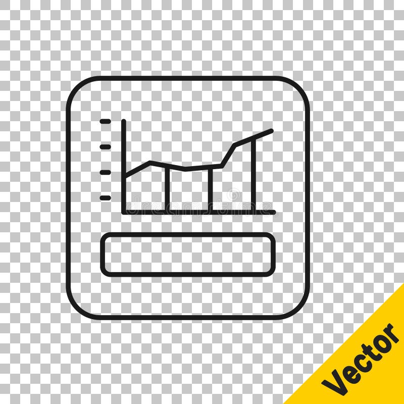 Black Line Graph, Schedule, Chart, Diagram, Infographic, Pie Graph Icon ...