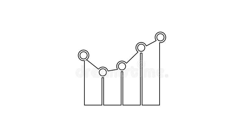 Black Line Graph, Schedule, Chart, Diagram, Infographic, Pie Graph Icon ...