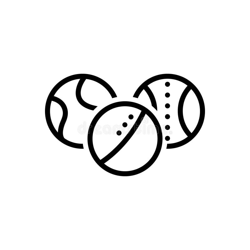 Sport Balls Line Silhouette Stock Illustrations – 282 Sport Balls Line ...