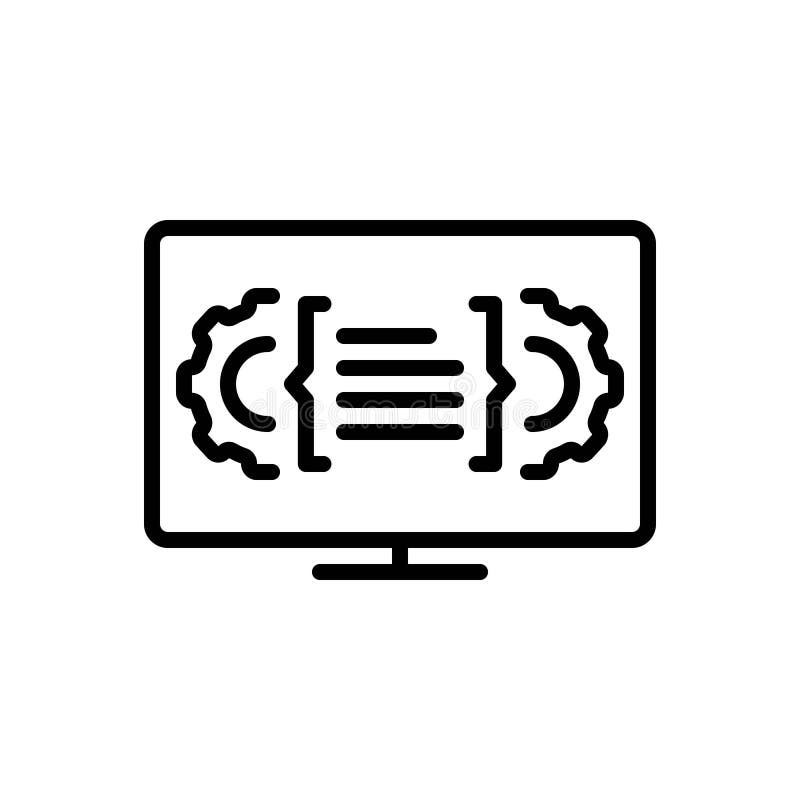 Black Line Icon for Compile, Organize and Update Stock Vector ... Black Line Icon for Compile, Organize and Update Stock Vector ...