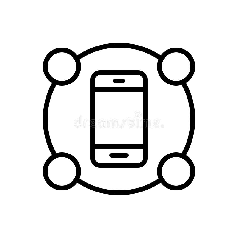 Mobile features stock vector. Illustration of innovative - 43974922