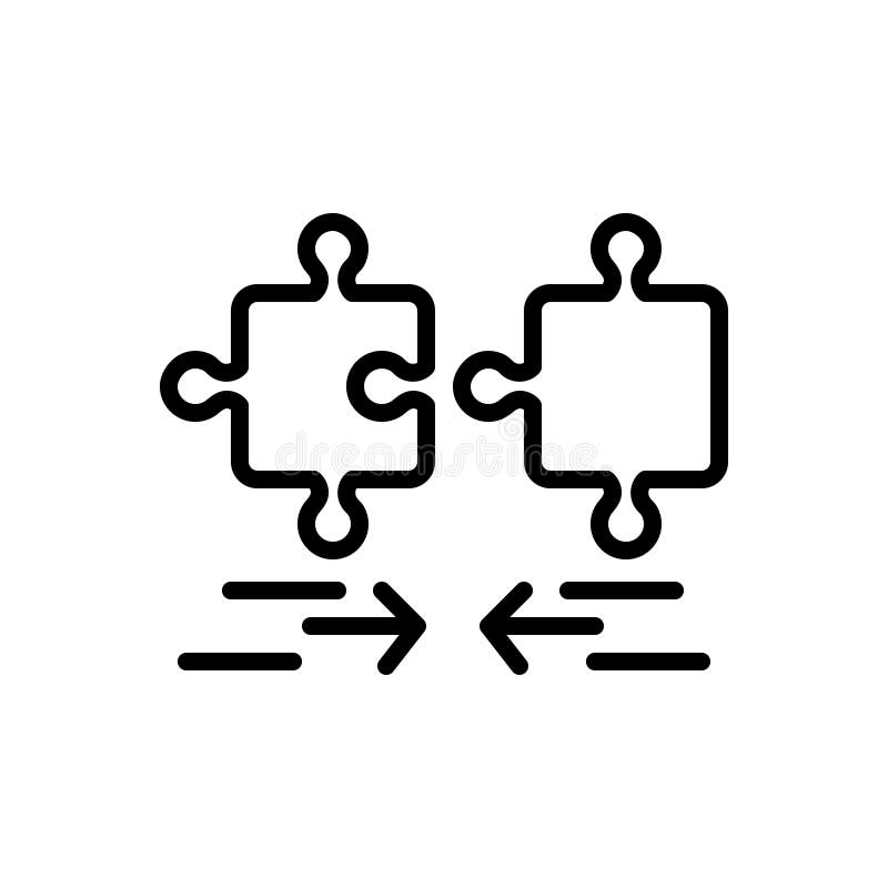 Black Line Icon for Implication, Involve and Implement Stock Vector ...