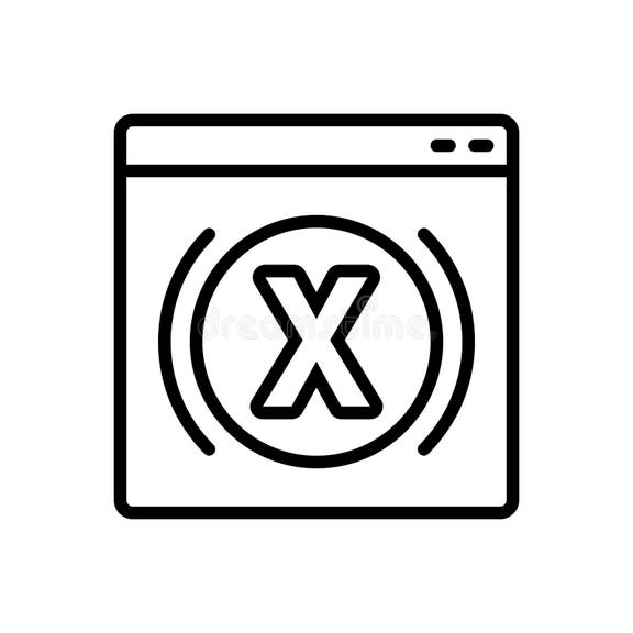 Black Line Icon for Variable, Changeable and Varying Stock Vector ...