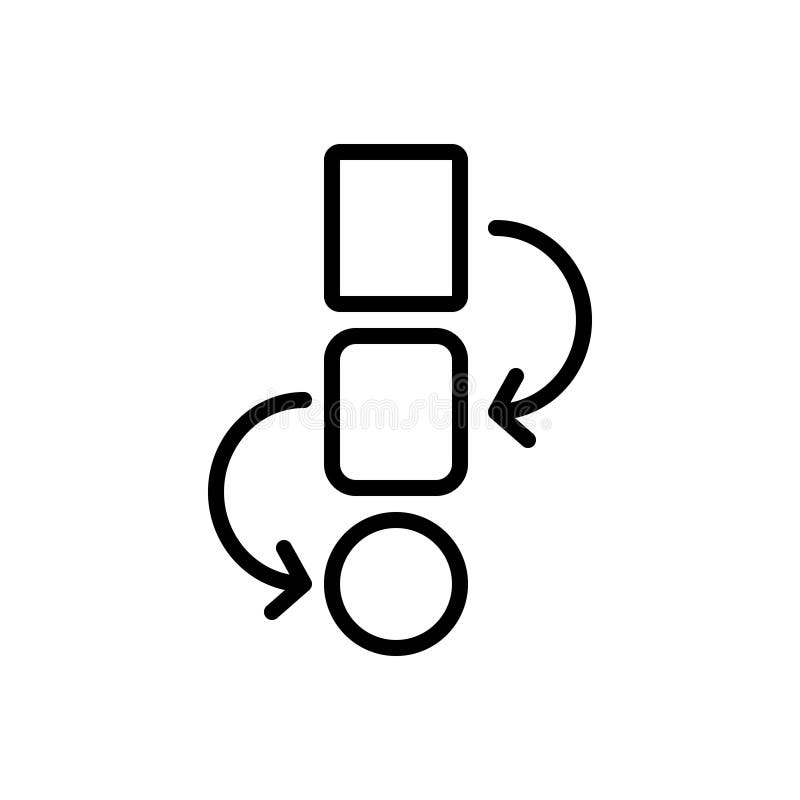 Black Line Icon for Variation, Transfer and Transformation Stock ...