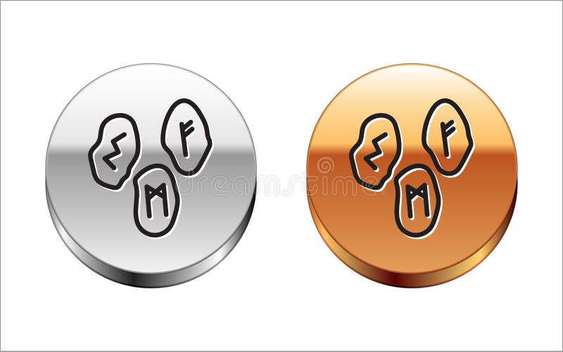 Silver Runic Script stock vector. Illustration of icelandic - 24005879