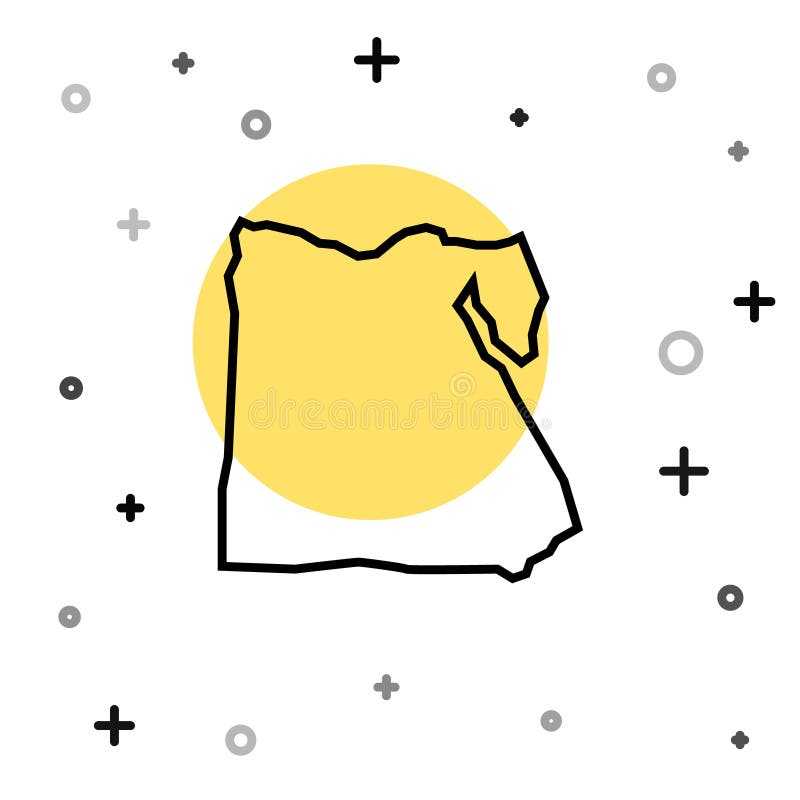 Black Line Map Egypt Stock Illustrations – 1,477 Black Line Map Egypt ...