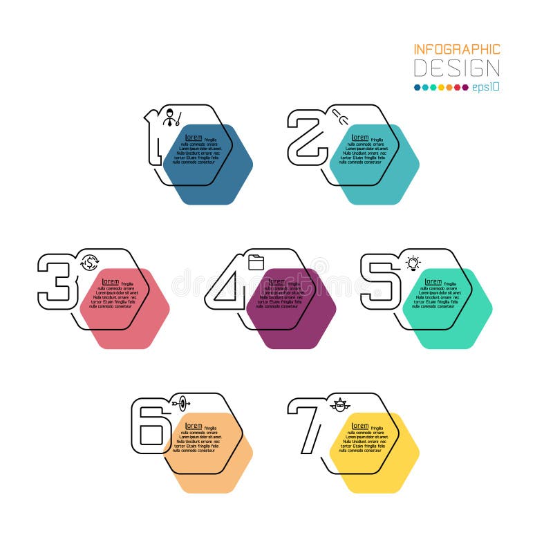 The Hexagon Shape Flower Design Vector Represents the Process and Work ...