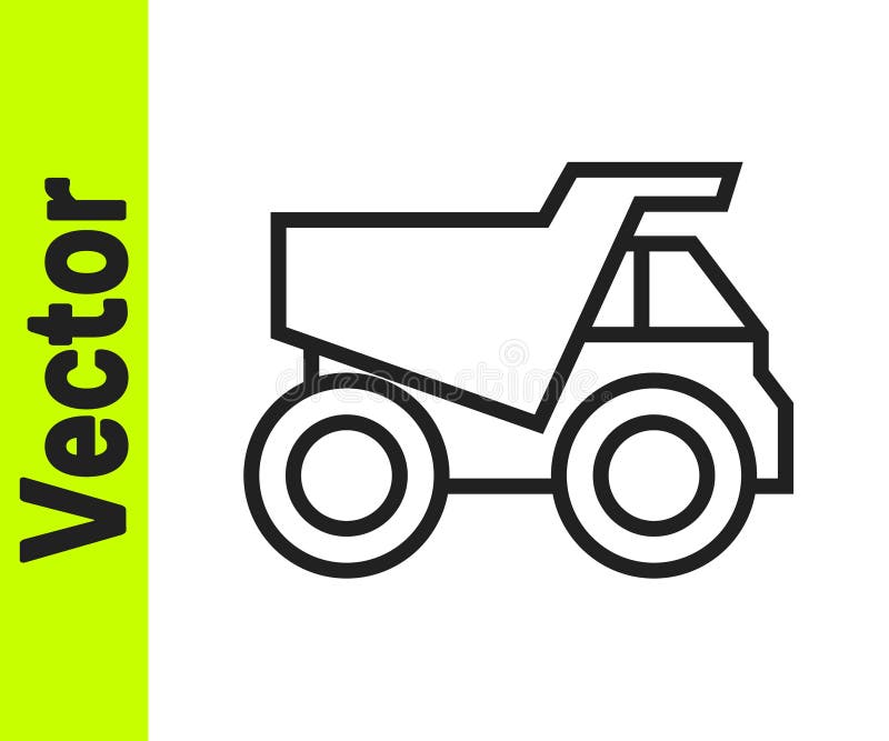 Mining Dump Truck Retro stock vector. Illustration of graphics - 25163541