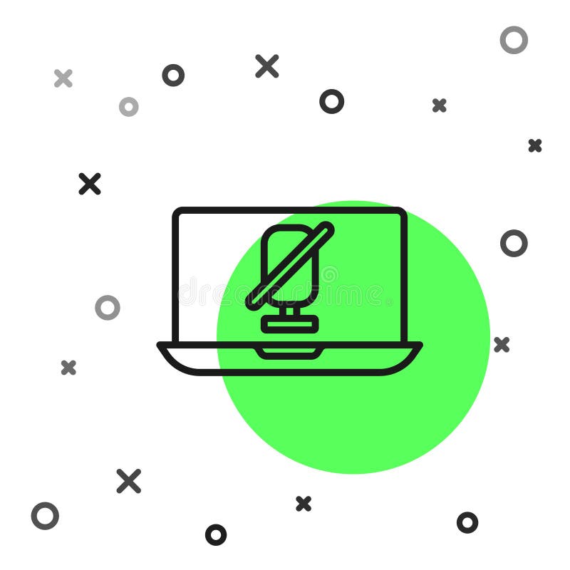 Mute Black Line Icon Stock Illustrations – 3,235 Mute Black Line Icon ...