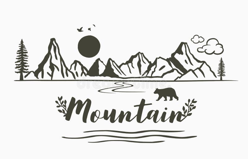 Tree Sun Bird Line Drawing Stock Illustrations – 339 Tree Sun Bird Line ...