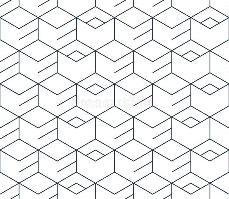 Black Line Pattern on White, Seamless Backdrop, Minimalistic Design ...