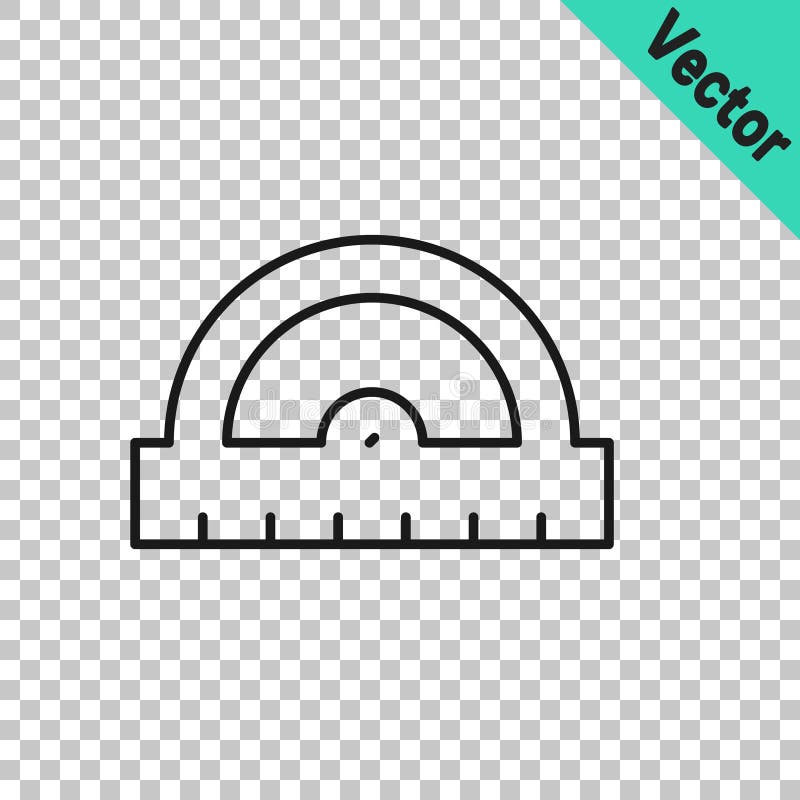 Black Line Protractor Grid for Measuring Degrees Icon Isolated on ... Black Line Protractor Grid for Measuring Degrees Icon Isolated on ...