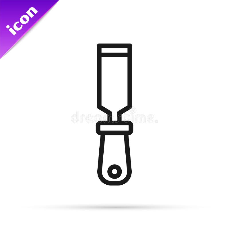 Black Line Rasp Metal File Icon Isolated on White Background. Rasp for ...