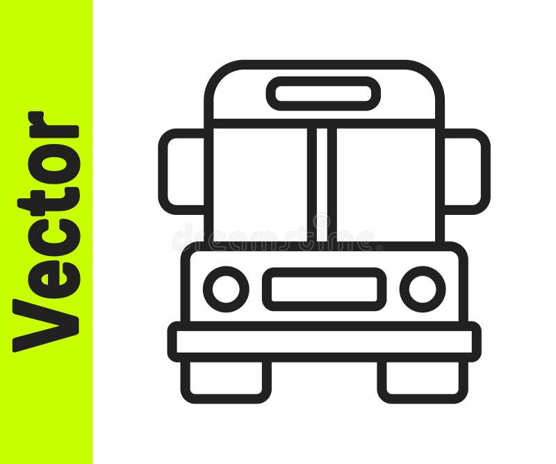 Side School Bus Black White Stock Illustrations – 550 Side School Bus ...