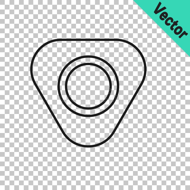 Black Line Sewing Chalk Icon Isolated on Transparent Background. Vector ...