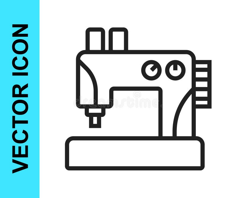 Sewing Machine Black White Stock Illustrations – 2,570 Sewing Machine ...