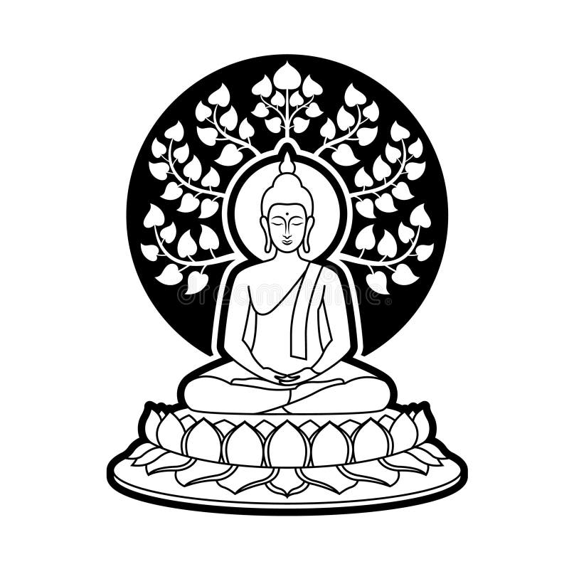 Buddha Tree Stock Illustrations – 4,373 Buddha Tree Stock Illustrations ...