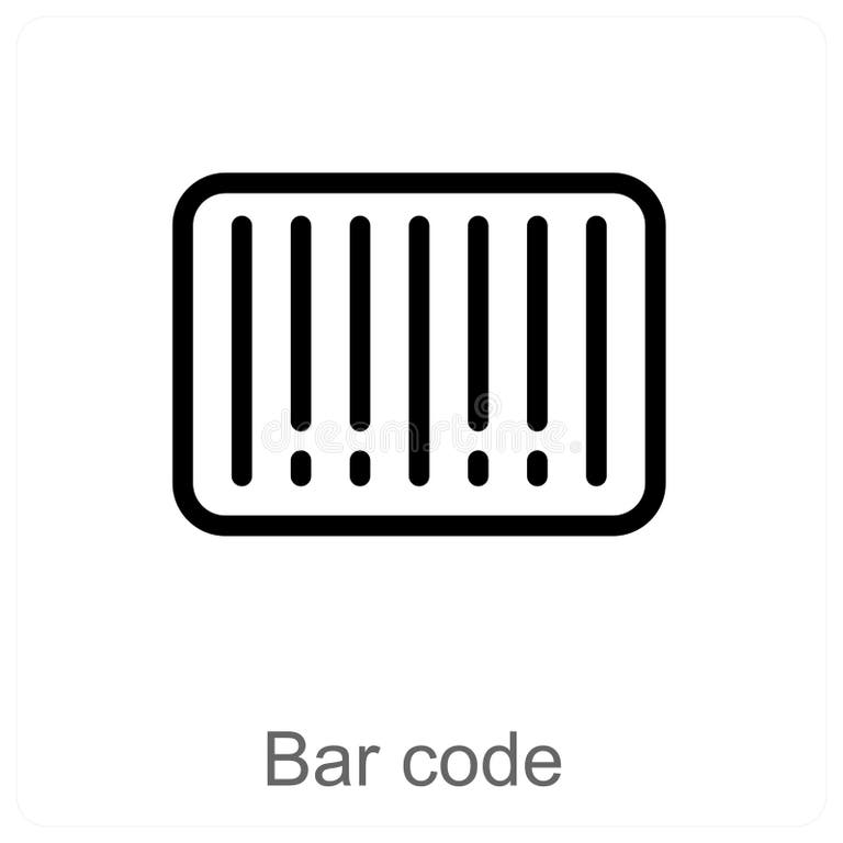 Bar Code and Code Icon Concept Stock Vector - Illustration of product, scanner: 340625474