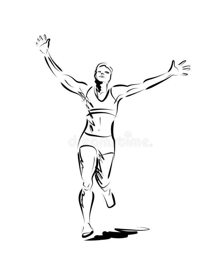 Winning Runner Winners, Success Sport Flat Vector. Stock Vector ...