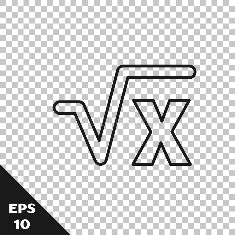 Black Square Root Symbol Icon Stock Illustrations – 1,160 Black Square ...