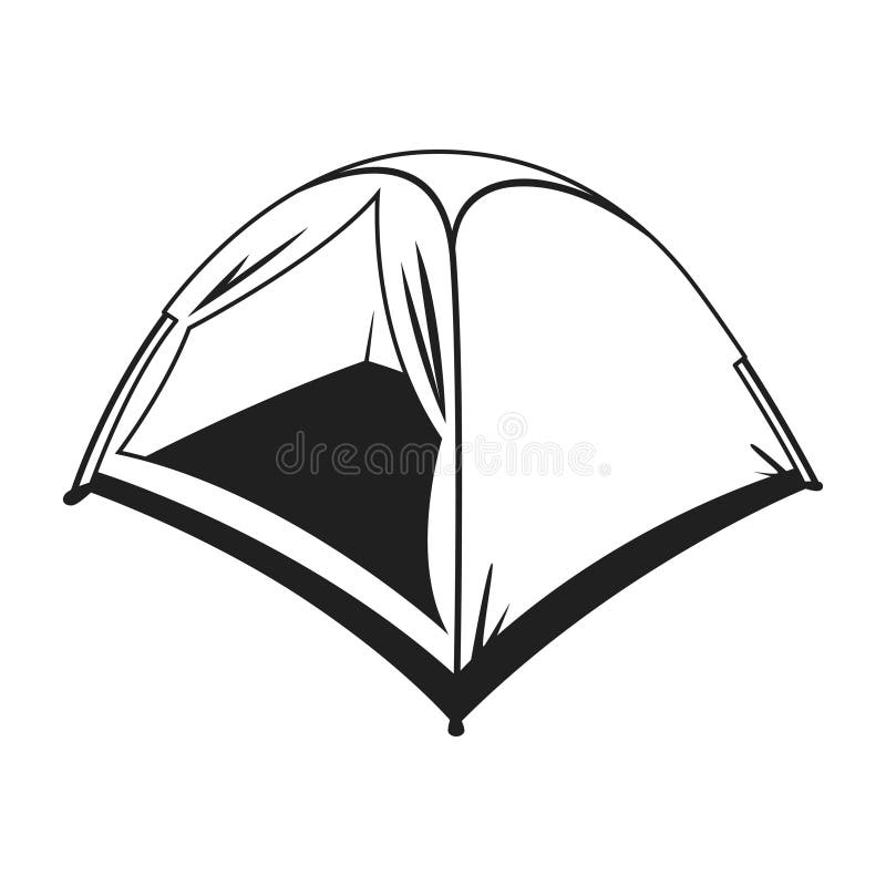 Camping Tent Line Drawing Stock Illustrations – 1,396 Camping Tent Line ...