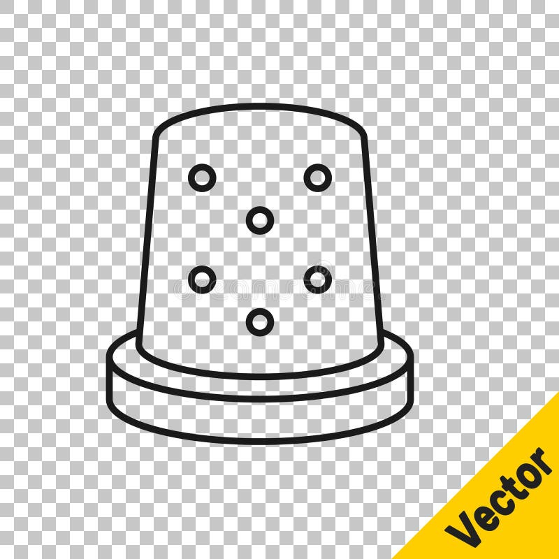 Thimble Line Art Vector Stock Illustrations – 644 Thimble Line Art ...