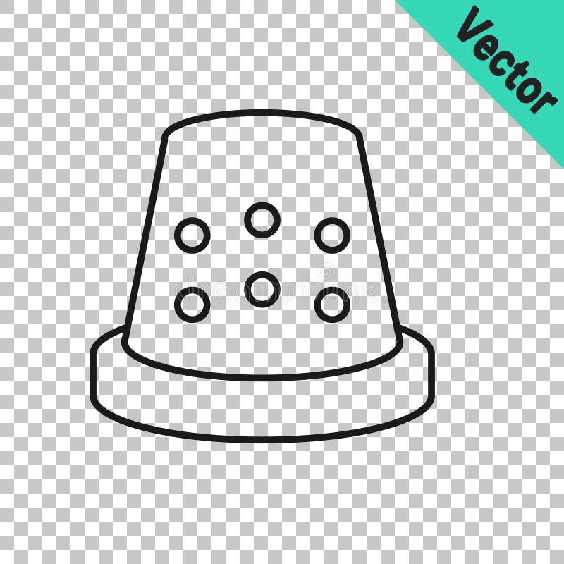 Thimble Line Art Vector Stock Illustrations – 644 Thimble Line Art ...