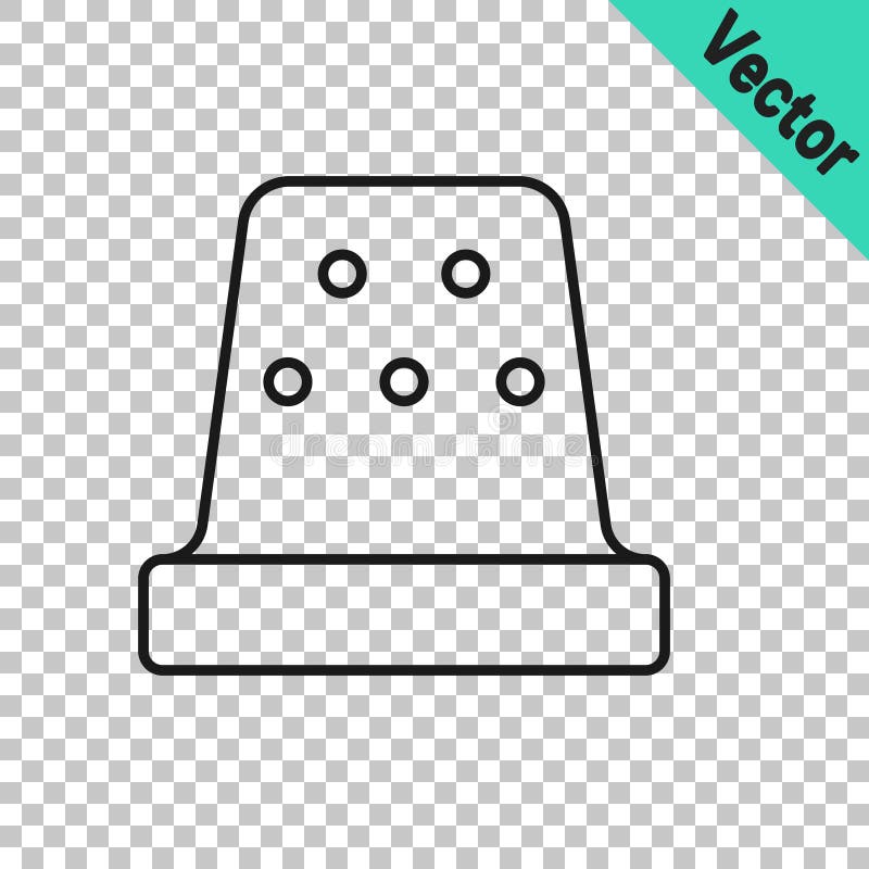 Thimble Line Art Vector Stock Illustrations – 644 Thimble Line Art ...