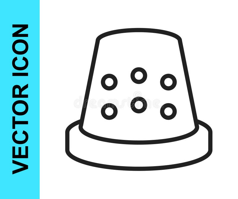 Thimble Line Art Vector Stock Illustrations – 644 Thimble Line Art ...