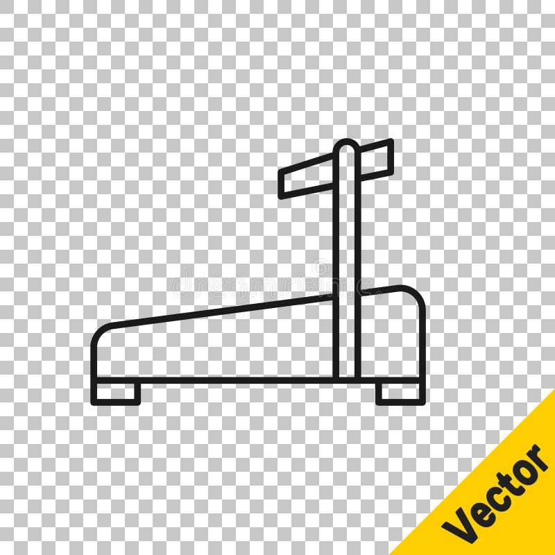 Treadmill Transparent Icon. Running Machine and Walkingpad Icon. Vector ...