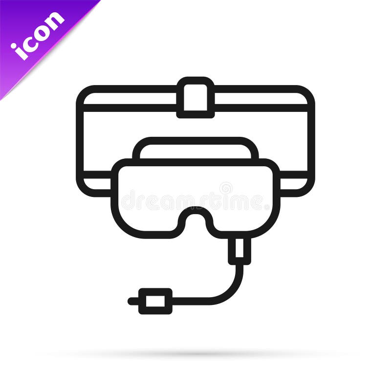 Isolated Stereoscopic 3d Vr Vector Illustration. Vector Virtual Digital ...