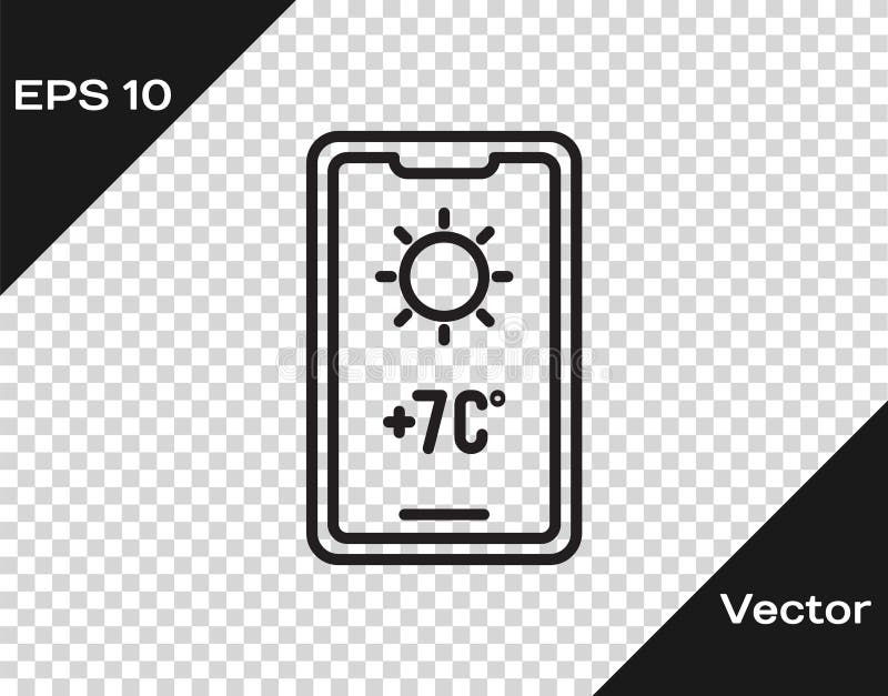 Line Weather Icons stock vector. Illustration of nature - 117558510