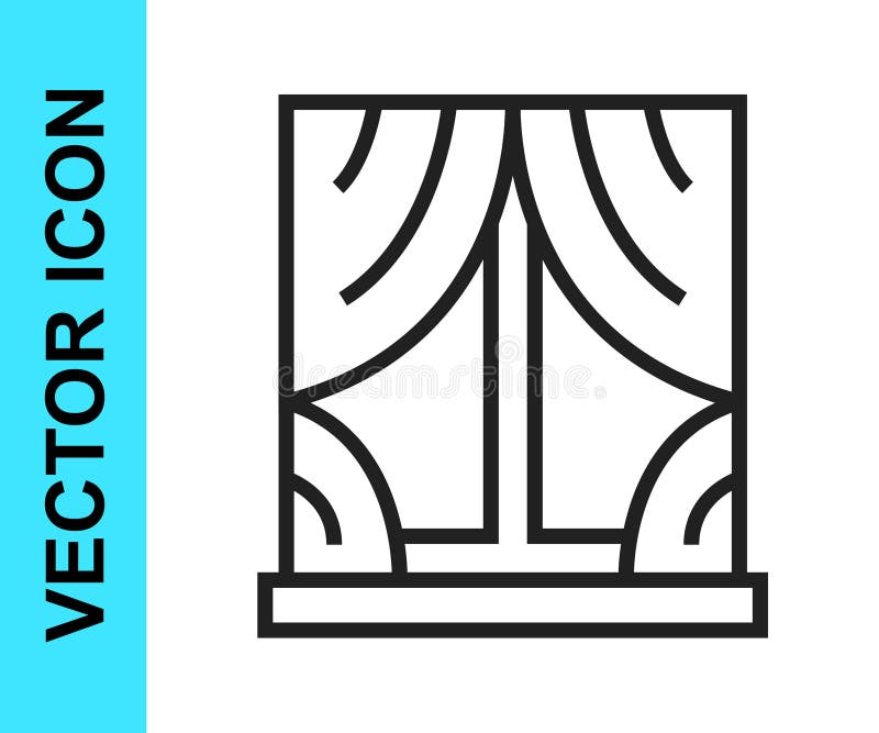 Cartoon Closed Window Curtains