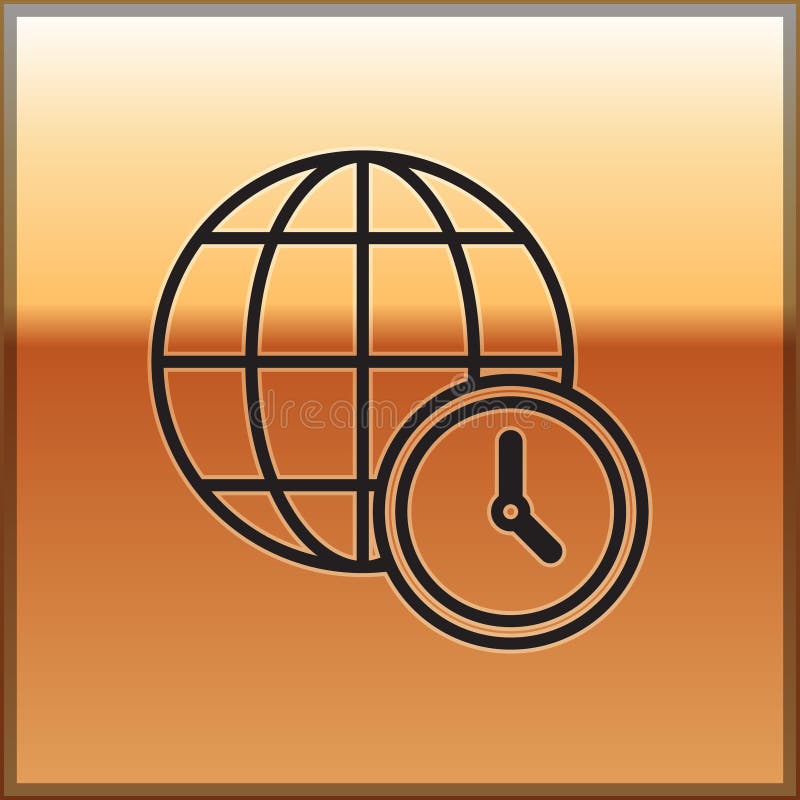 Clock Earth Gold Stock Illustrations – 346 Clock Earth Gold Stock ...