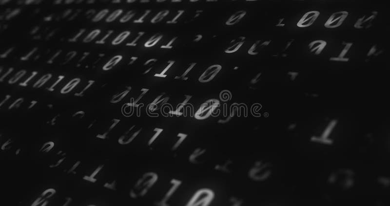 Moving binary code stock illustration. Illustration of data - 25563506