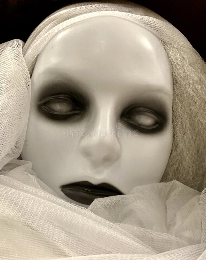 Black Lipped Ghost Face stock image. Image of shadowy - 341832677