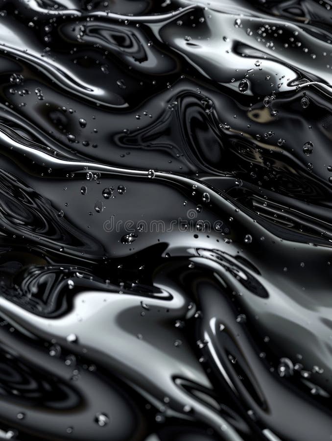 Black Liquid Close Up stock image. Image of close, black - 377285535