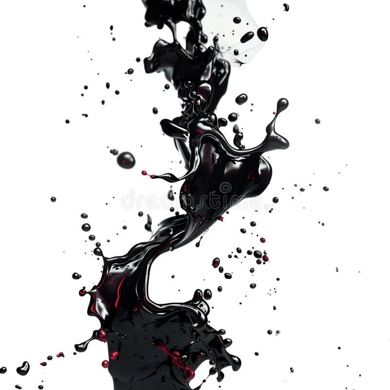 Black Liquid Splash stock image. Illustration of liquid - 347956469