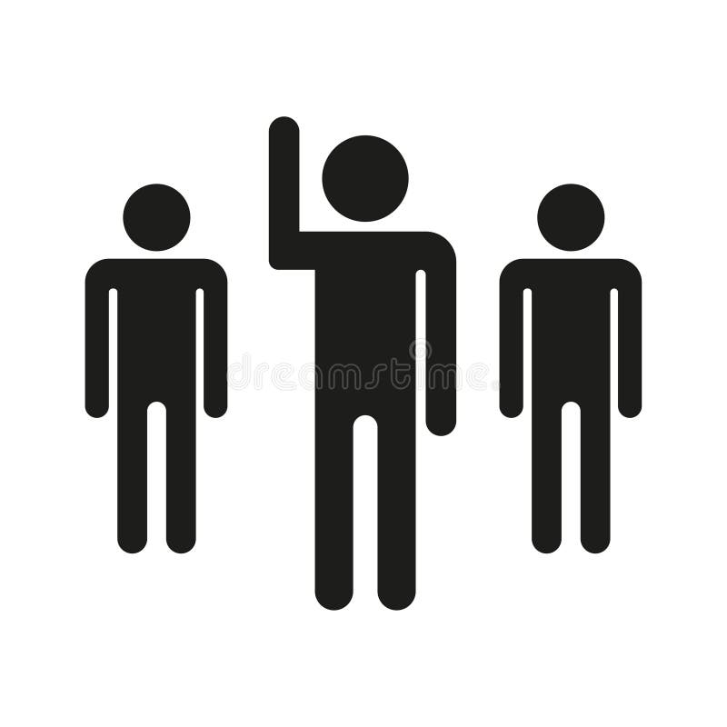 Black Little Man Icons. Play Sign. Vector Illustration Stock Vector ...