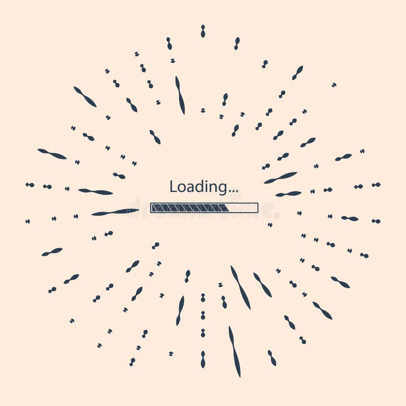 Black Loading Icon Isolated on Beige Background. Progress Bar Icon ... Black Loading Icon Isolated on Beige Background. Progress Bar Icon ...