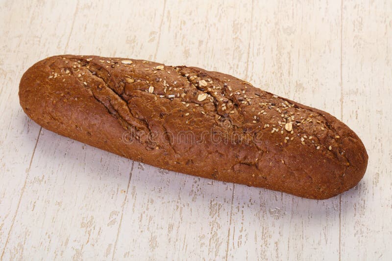 Black loaf bread stock image. Image of table, cook, flour - 153085057
